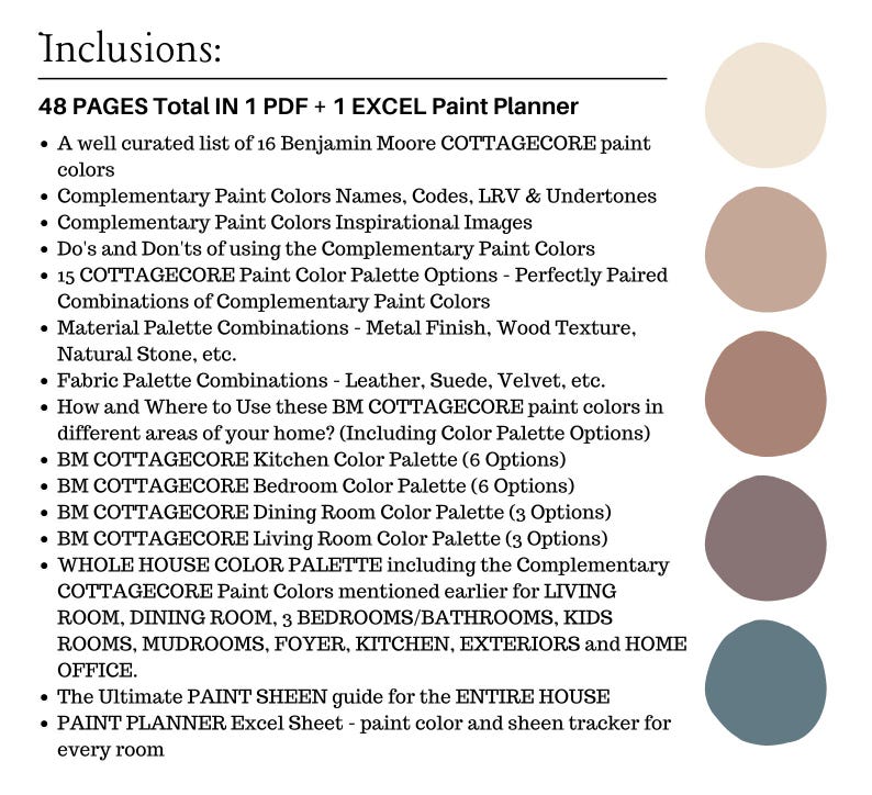 COTTAGECORE Aesthetic Benjamin Moore, Cottagecore Painting, ENGLISH ...