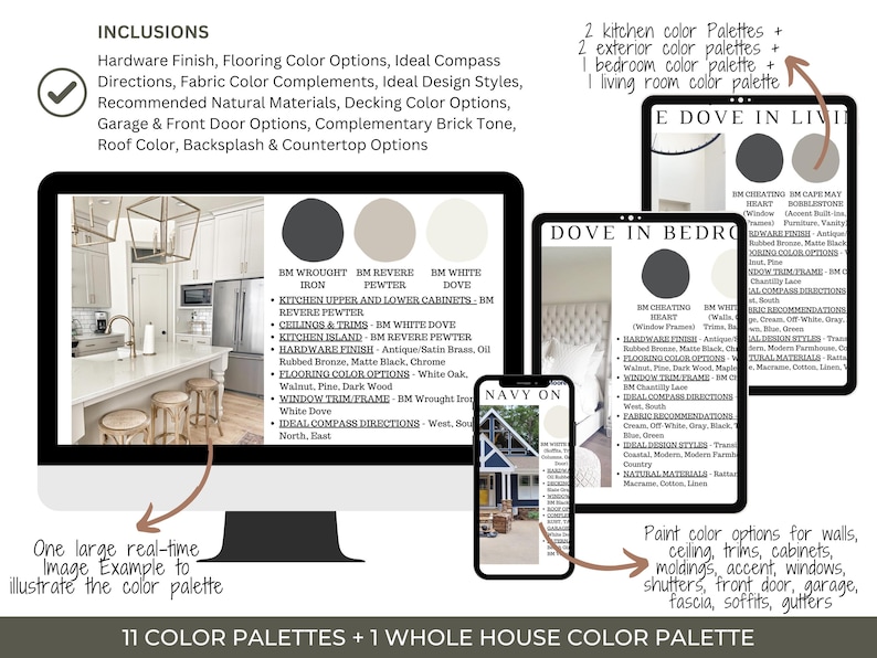Benjamin Moore WYTHE BLUE Color Palettes, Coastal Color Scheme, Wythe ...