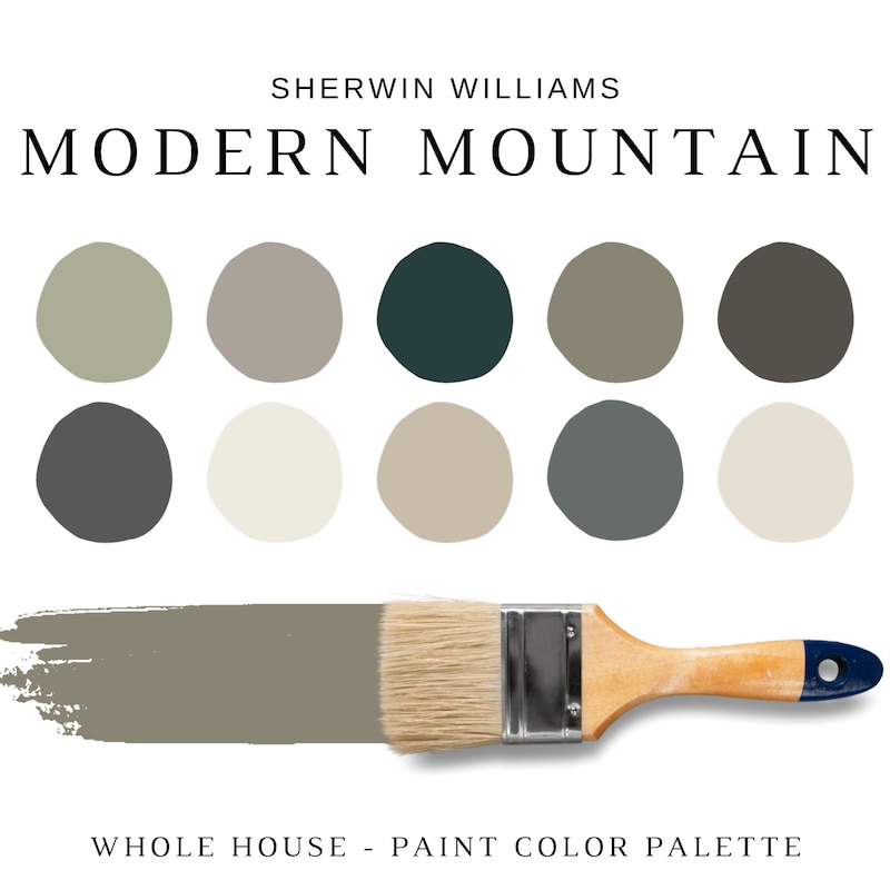 Rustic Farmhouse Paint Palette Sherwin - Etsy