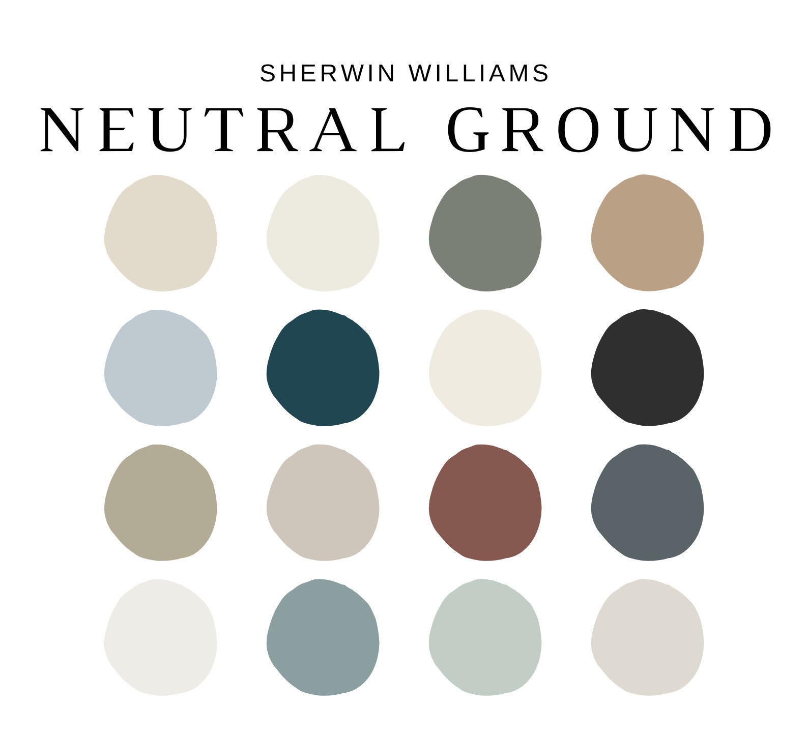 Sherwin Williams NEUTRAL GROUND Coordinating Colors, SW Neutral Paint ...