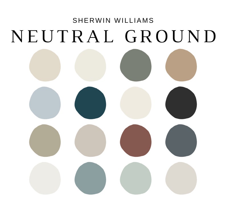 Sherwin Williams NEUTRAL GROUND Coordinating Colors, SW Neutral Paint ...