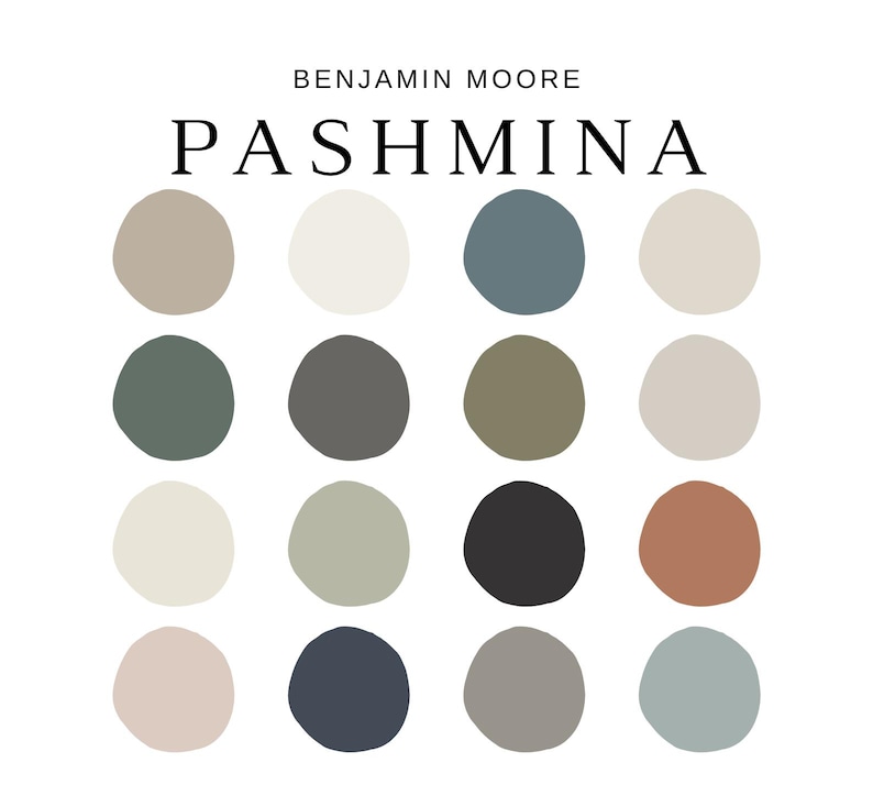 Benjamin Moore PASHMINA Color Palette, Benjamin Moore Neutral Color ...