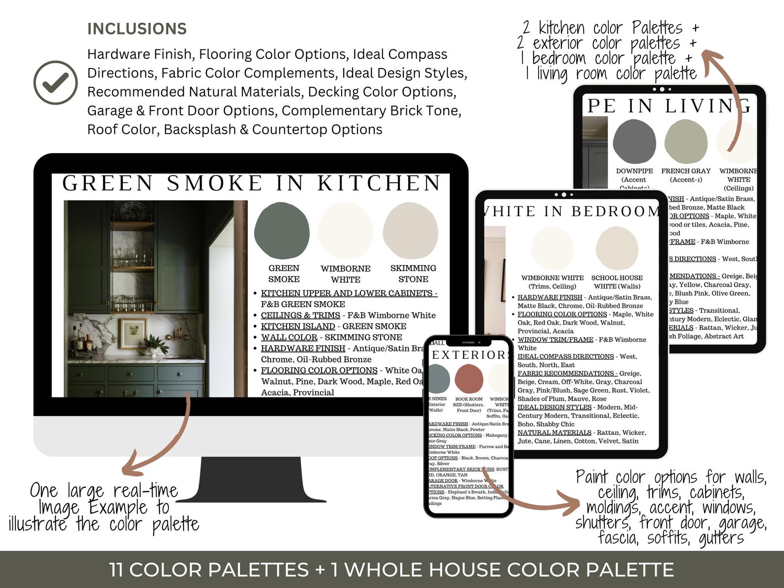 Farrow and Ball HAGUE BLUE Color Palettes, Hague Blue Kitchen ...