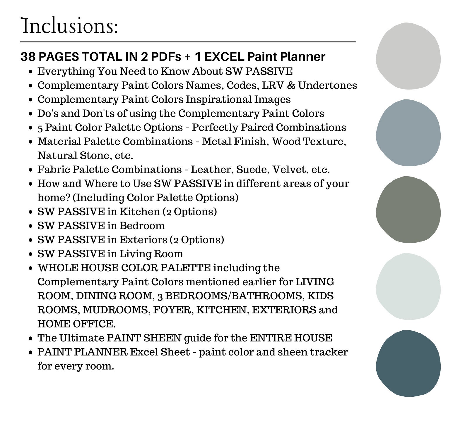 Sherwin Williams PASSIVE Interior Paint, Passive Grey Paint, Home Paint ...