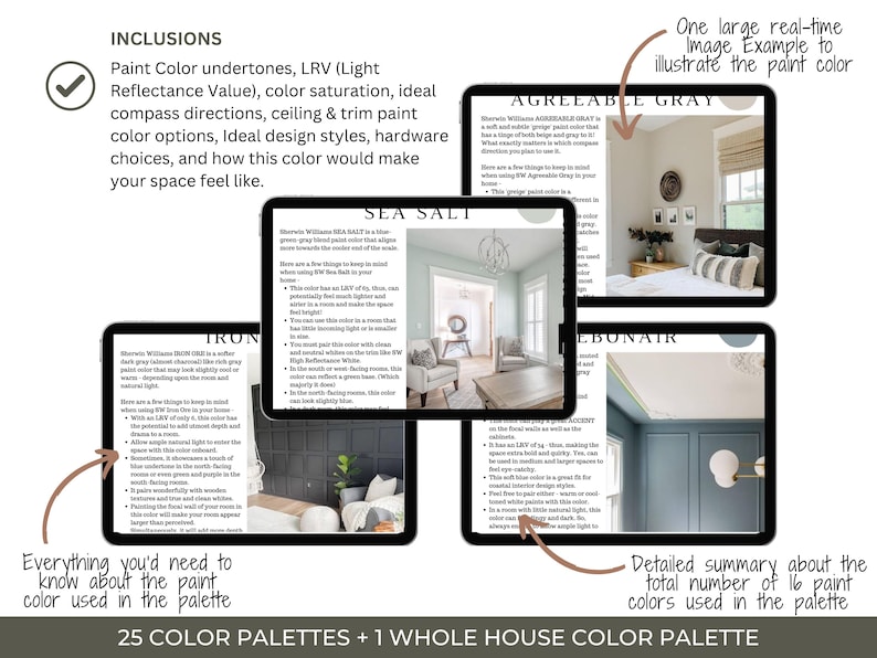 COTTAGE FARMHOUSE Color Palette, Sherwin Williams Farmhouse Cottage ...