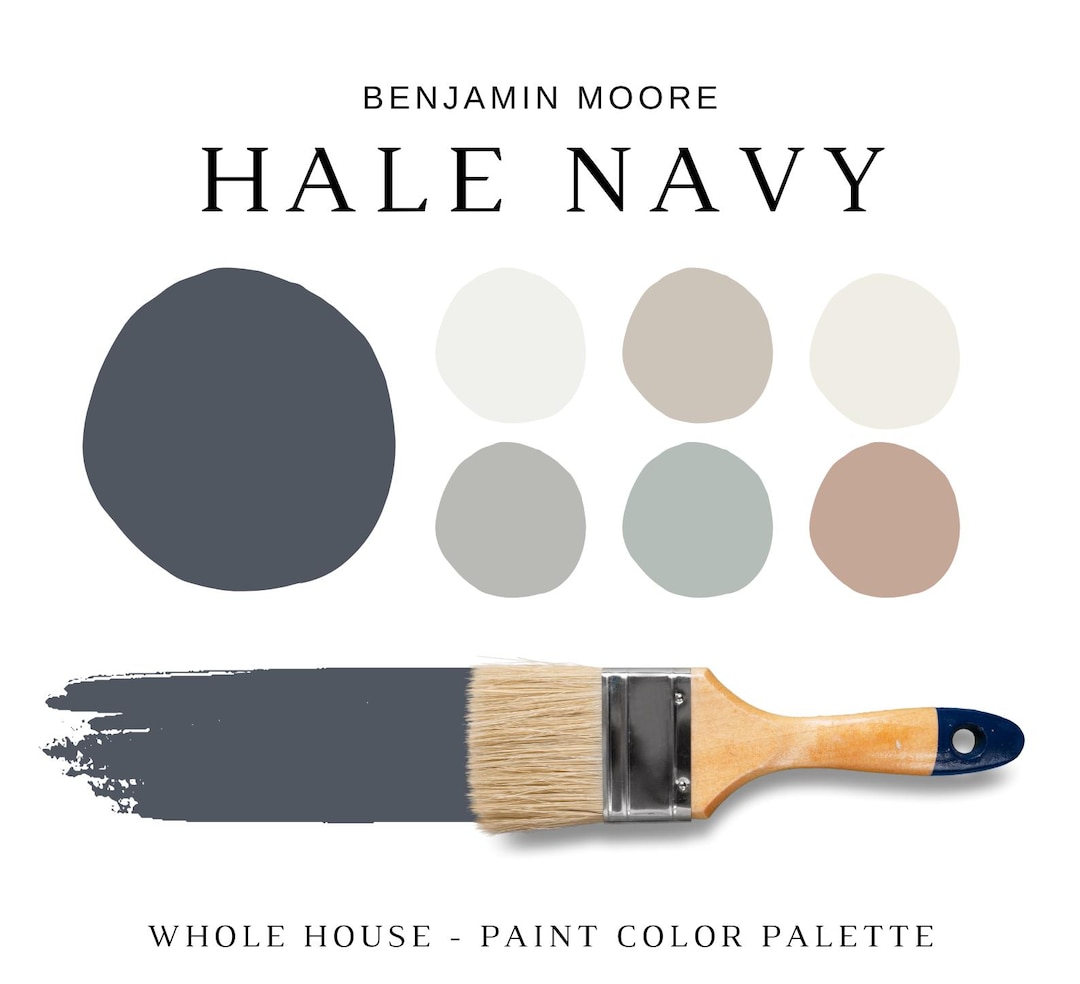 Benjamin Moore HALE NAVY Color Palettes, Benjamin Moore Navy Paint ...