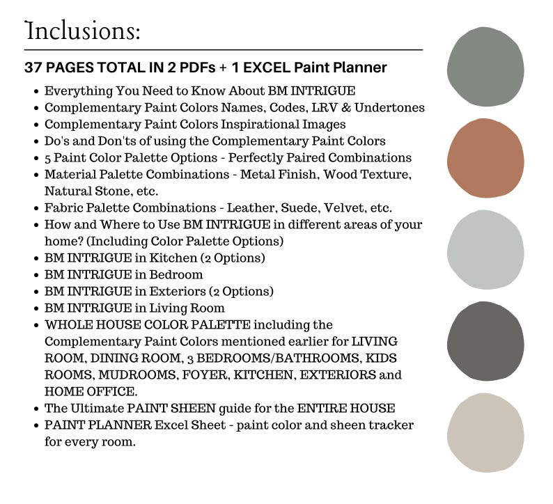Benjamin Moore INTRIGUE Color Palettes, Benjamin Moore Dark Green Paint ...
