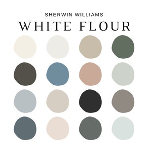 Sherwin Williams WHITE FLOUR Paint Palette, Modern Classics, Home Color ...