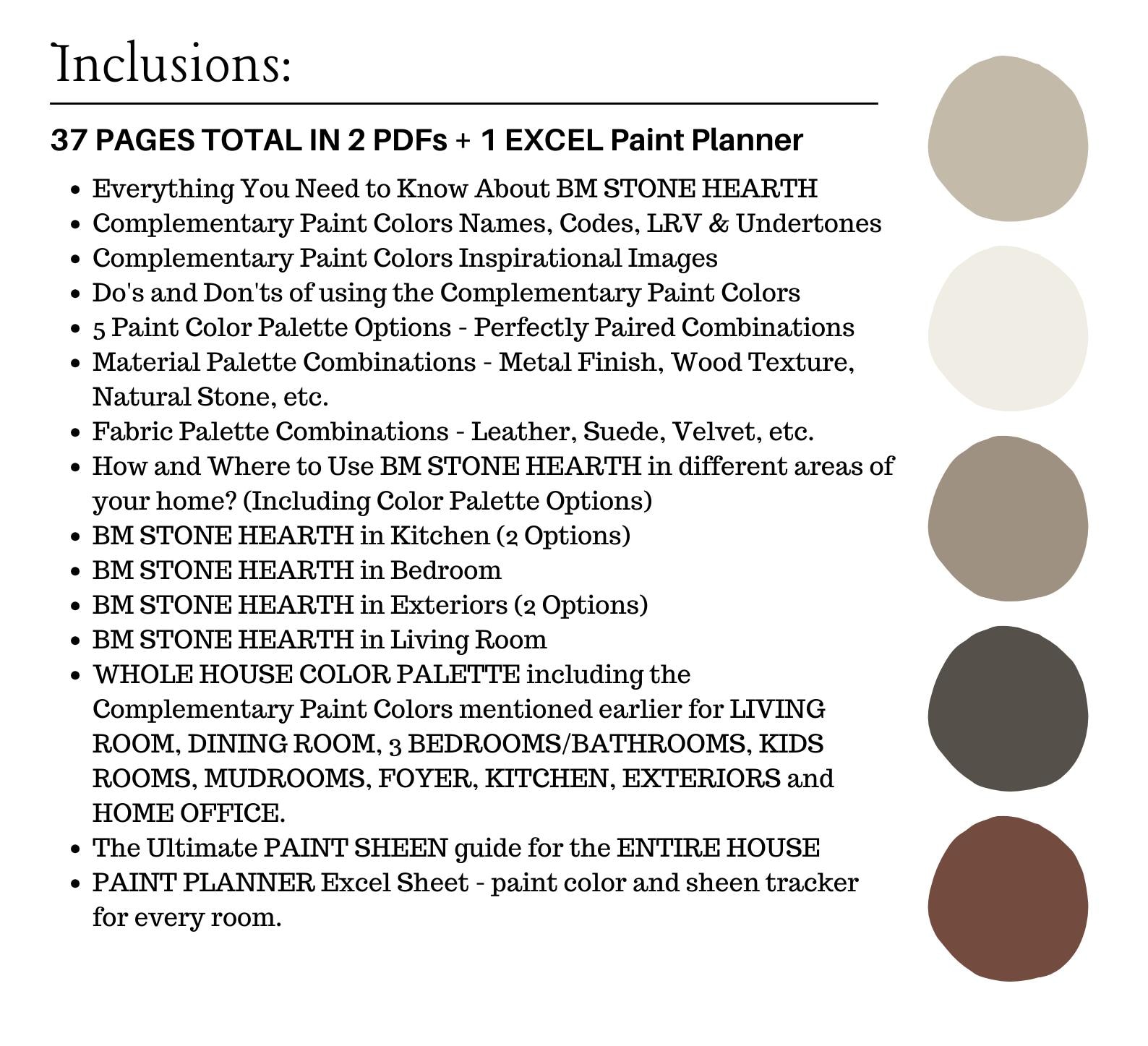 Benjamin Moore STONE HEARTH Color Palette, Warm Neutrals, Stone Hearth ...