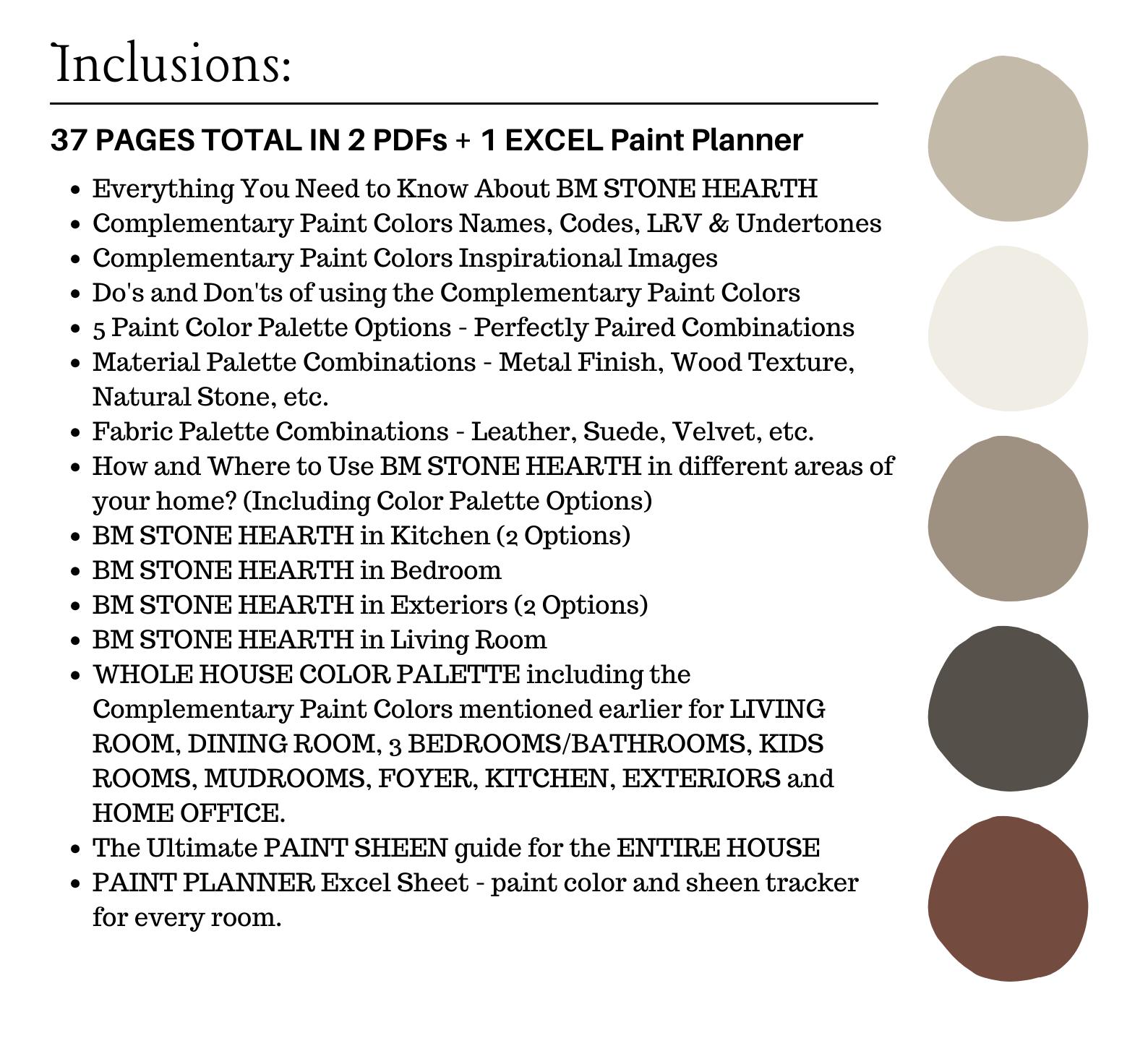 Benjamin Moore STONE HEARTH Color Palette, Warm Neutrals, Stone Hearth ...