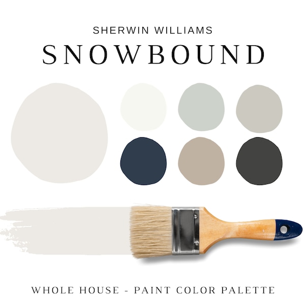 Snowbound Sherwin Williams - Etsy