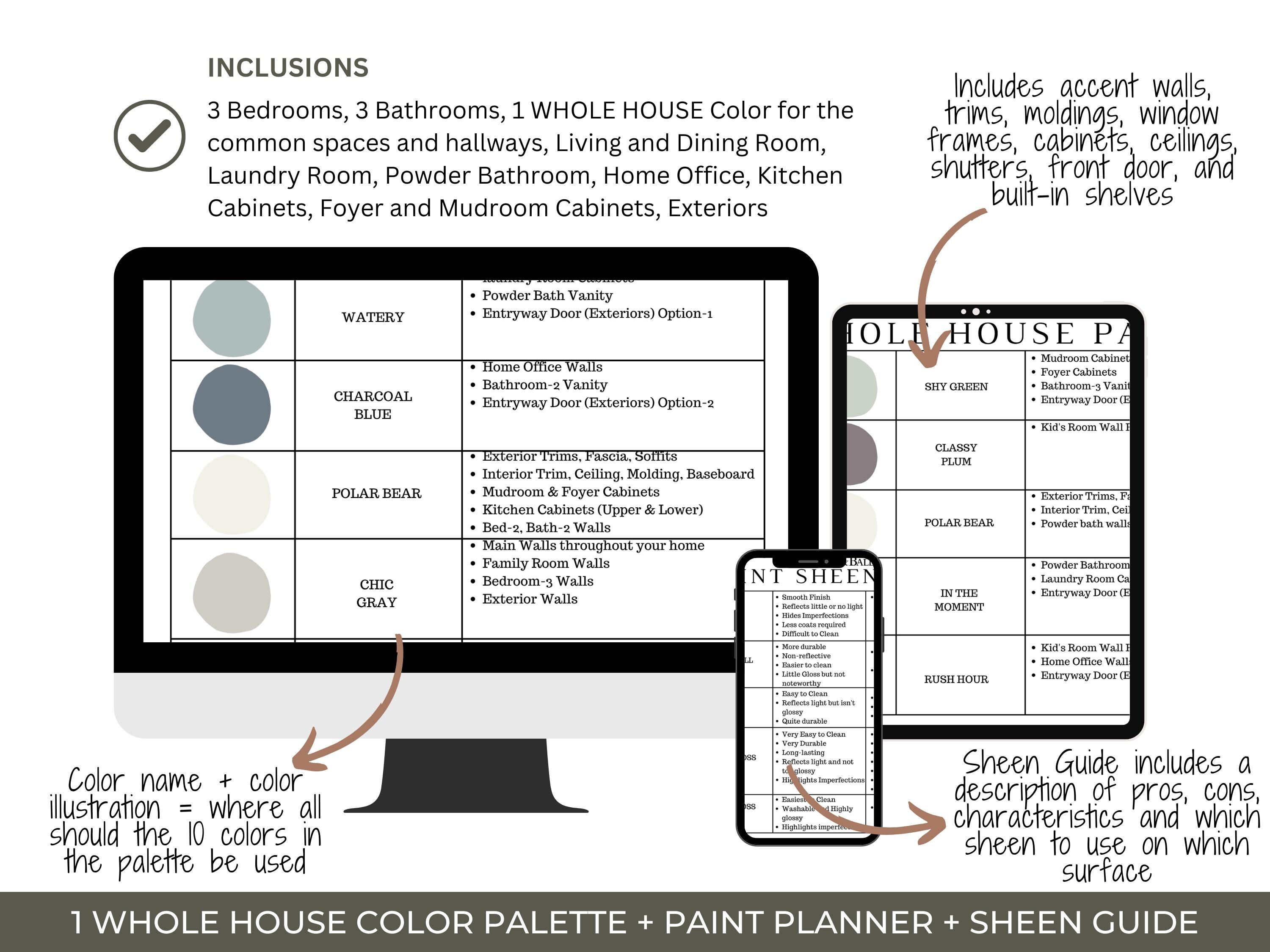 Behr MID-CENTURY MODERN Color Palette, Mid-century Modern Paint Color ...