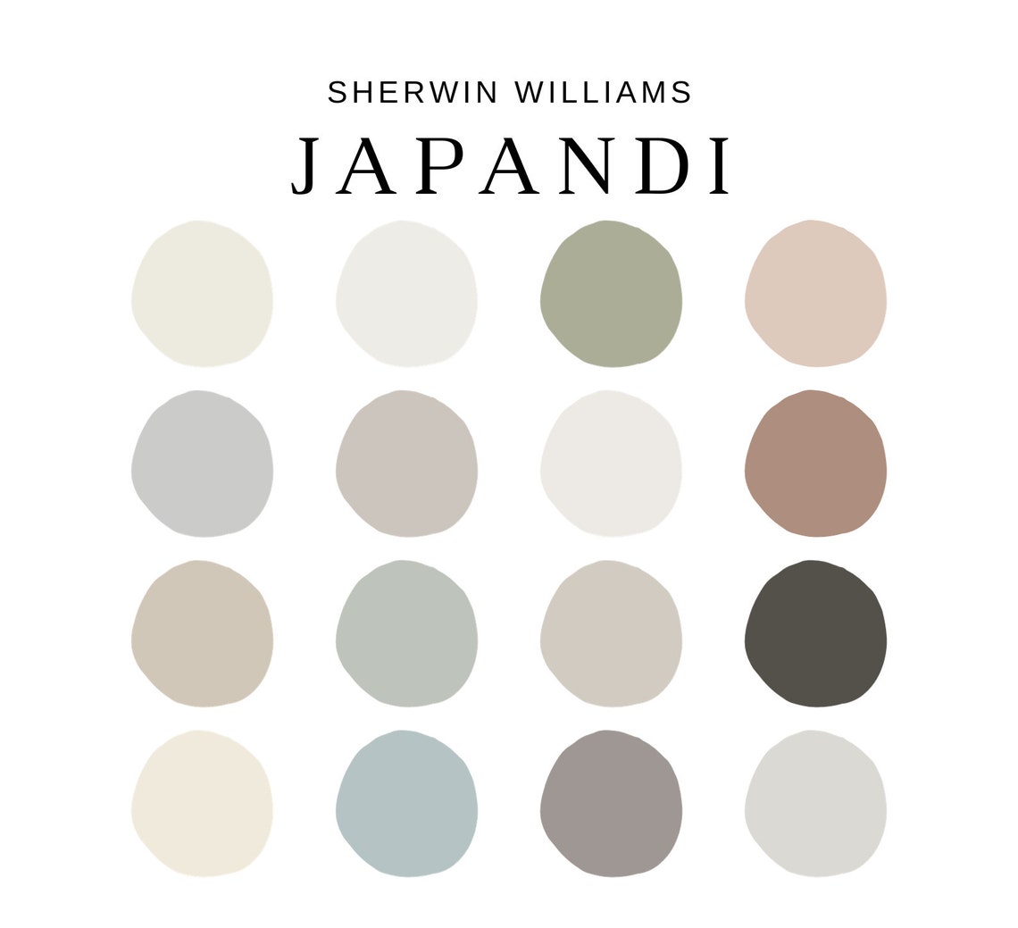 JAPANDI Paint Colors, Minimalist Neutral Paint Colors, WHOLE HOUSE ...
