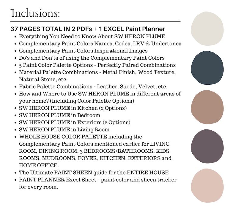Sherwin Williams HERON PLUME Home Color Scheme, Warm Neutral Paint ...