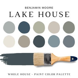 Benjamin Moore LAKE HOUSE Paint Palette, Lake Home Paint Colors ...