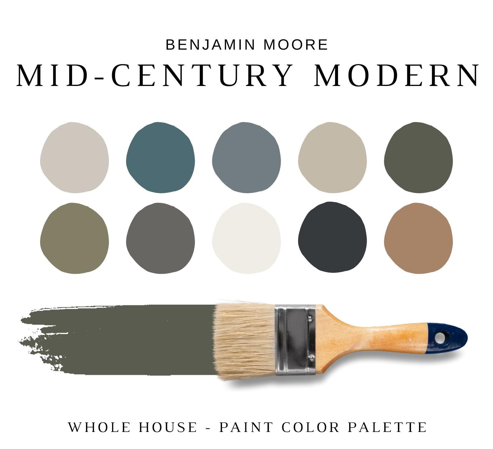 MID-CENTURY MODERN Benjamin Moore Color Palettes, Benjamin Moore Mid ...