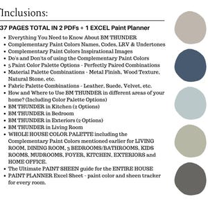 Benjamin Moore THUNDER Color Palettes, Benjamin Moore Neutral Color, BM ...