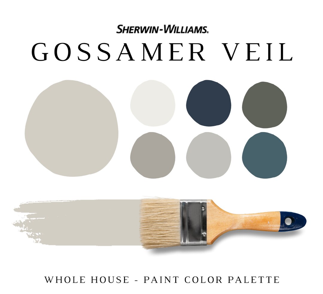 Sherwin Williams GOSSAMER VEIL Paint Palette Modern Neutrals - Etsy