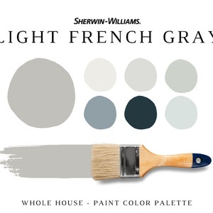 Sherwin Williams LIGHT FRENCH GRAY Paint Palette Best Sherwin - Etsy