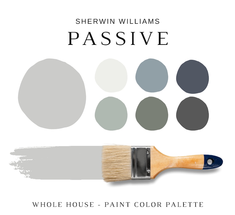 Sherwin Williams PASSIVE Interior Paint, Passive Grey Paint, Home Paint ...