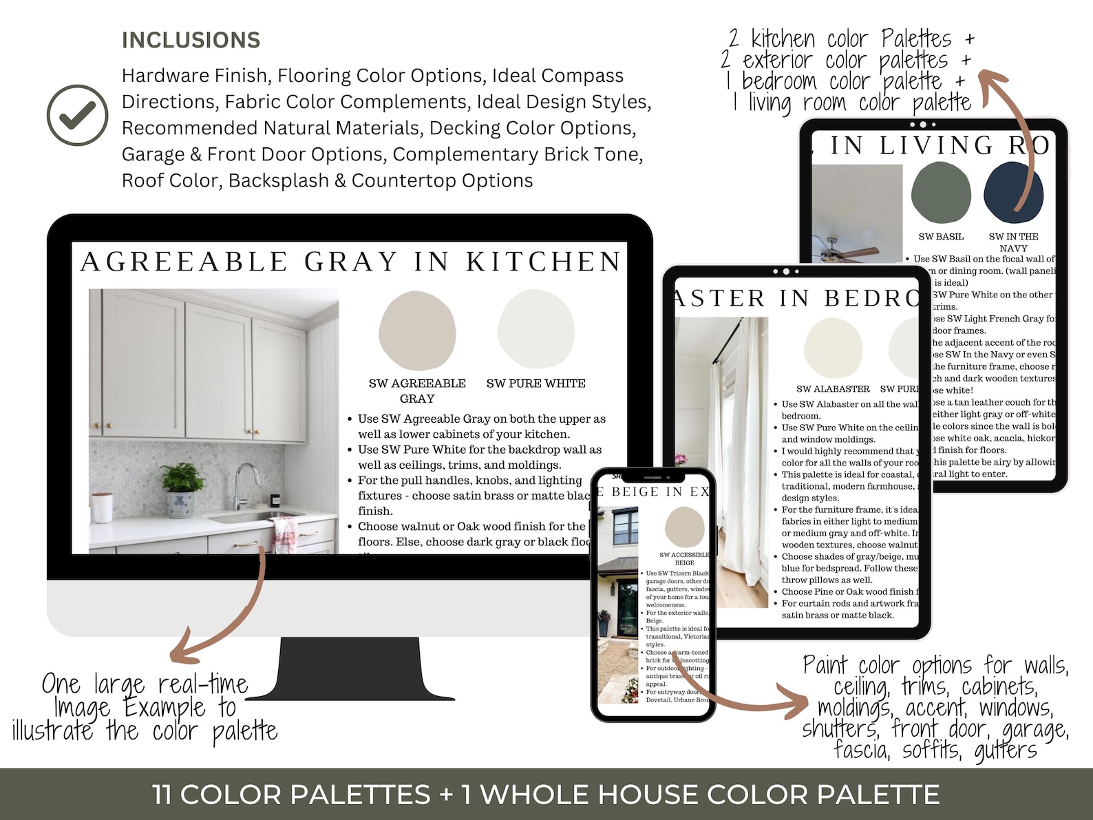 BALANCED BEIGE Sherwin Williams Paint Palette, Warm Neutral, Balanced ...