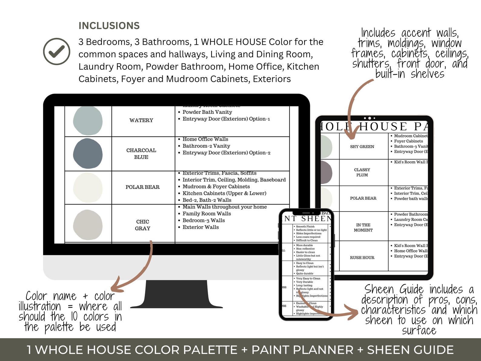 Behr TOASTY GRAY Color Palette, Greige Paint Color Palette ...