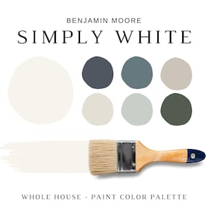 Benjamin Moore SIMPLY WHITE Color Palette, Simply White Coordinating ...