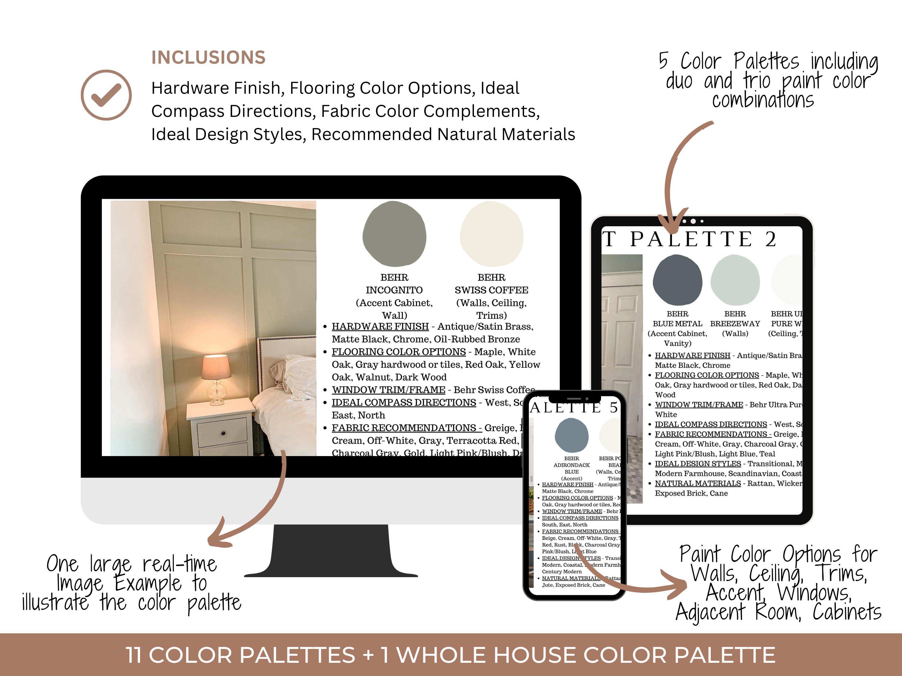 Behr WHEAT BREAD Paint Color Palette, Neutral Wall Color, Coordinating ...