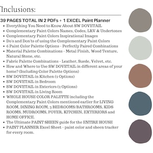 Sherwin Williams DOVETAIL Color Palette, SW Dovetail Exterior Paint ...