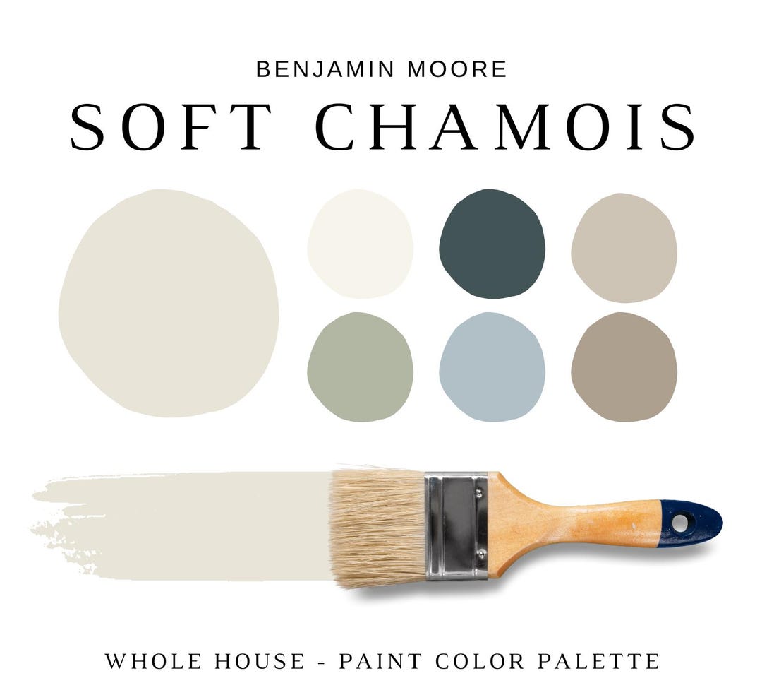 Benjamin Moore SOFT CHAMOIS Color Palette, Modern Color Scheme, Soft ...