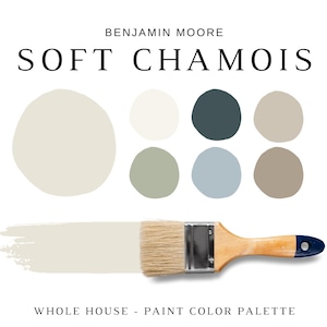 Benjamin Moore SOFT CHAMOIS Color Palette, Modern Color Scheme, Soft ...
