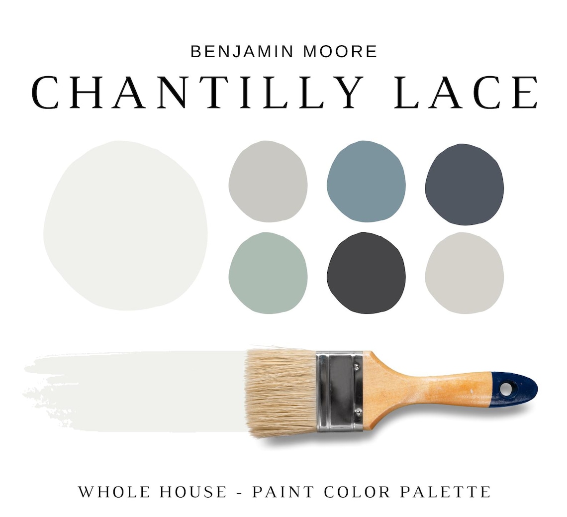Benjamin Moore CHANTILLY LACE Color Palette, Modern Color Scheme ...