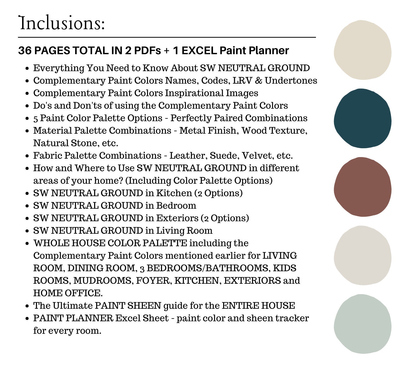 Sherwin Williams NEUTRAL GROUND Coordinating Colors, SW Neutral Paint ...