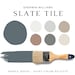 Sherwin Williams SLATE TILE Color Palette, Transitional Home, SW Slate ...
