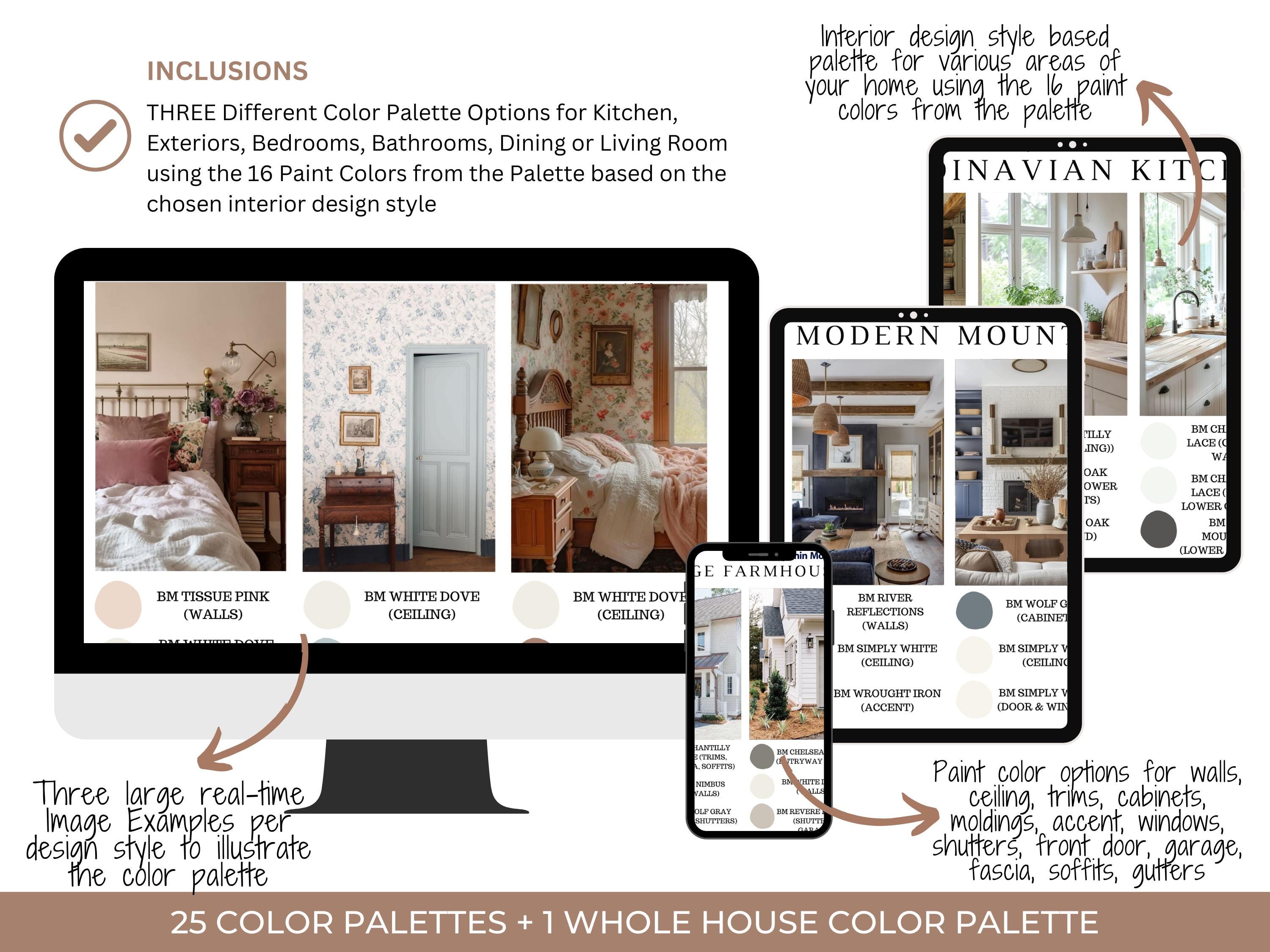 Benjamin Moore SCANDINAVIAN Color Palettes, Whole House Minimalist ...