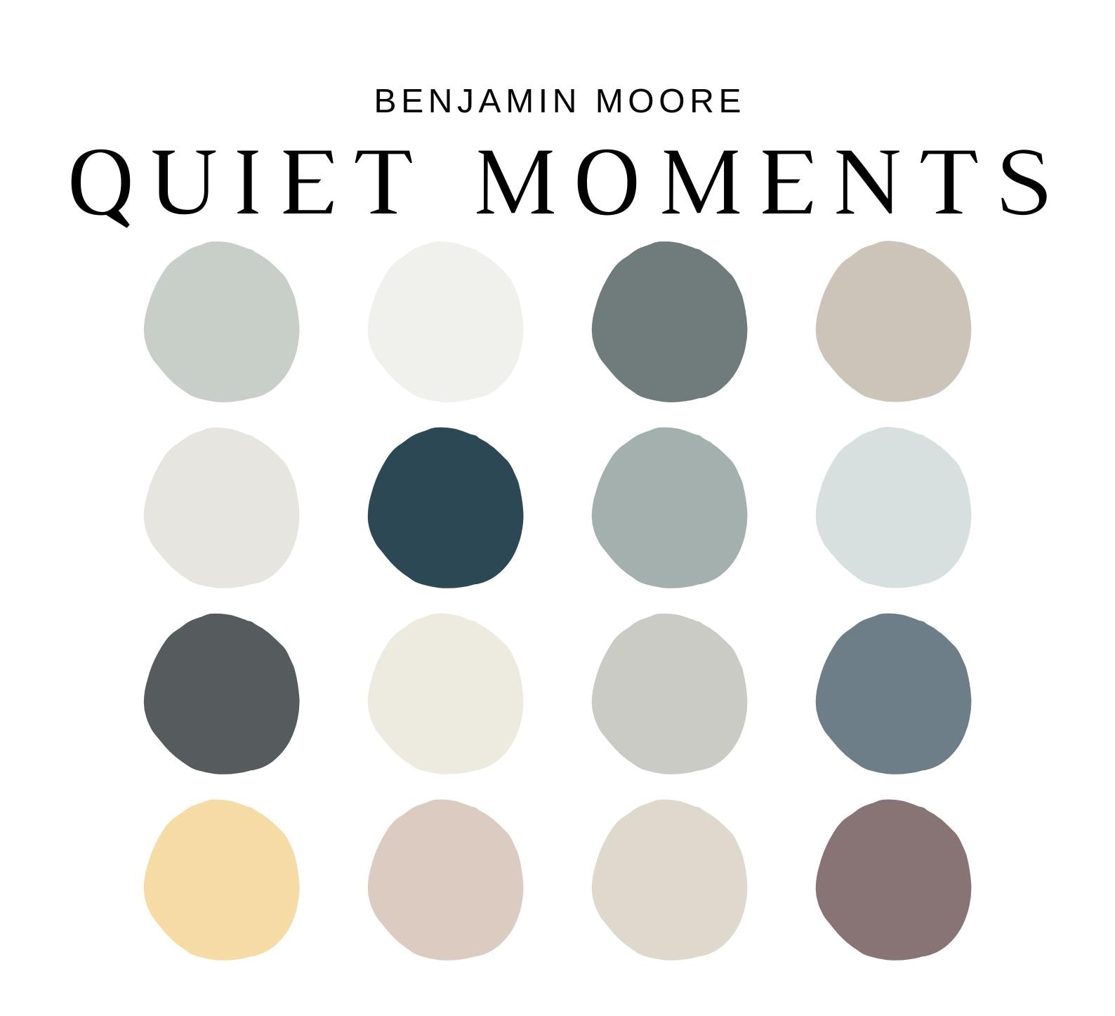 Benjamin Moore QUIET MOMENTS Color Palettes, Coastal Color Scheme ...