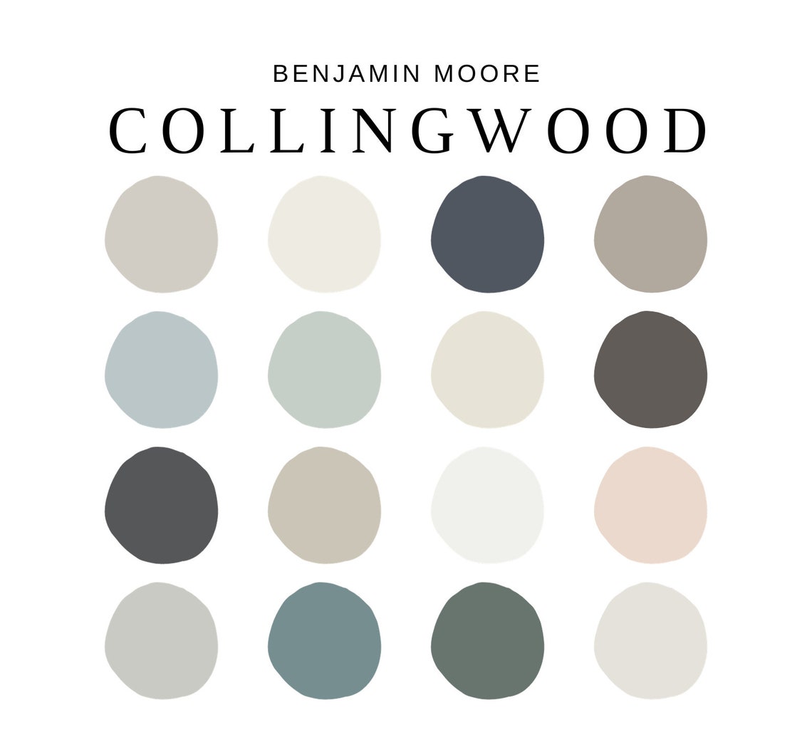 Benjamin Moore COLLINGWOOD Color Palette | Collingwood Gray ...