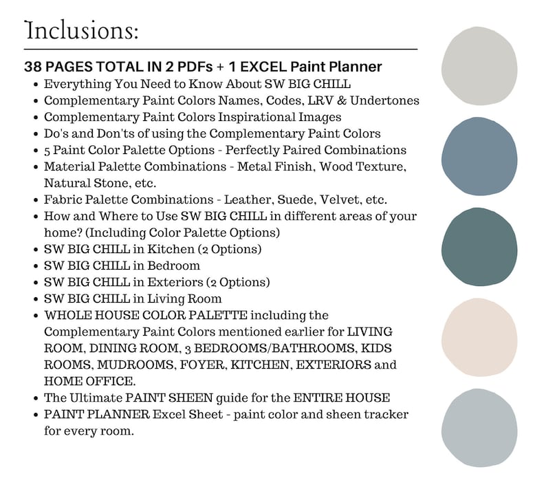 Sherwin Williams BIG CHILL Paint Palette, Sherwin Williams Light Gray ...