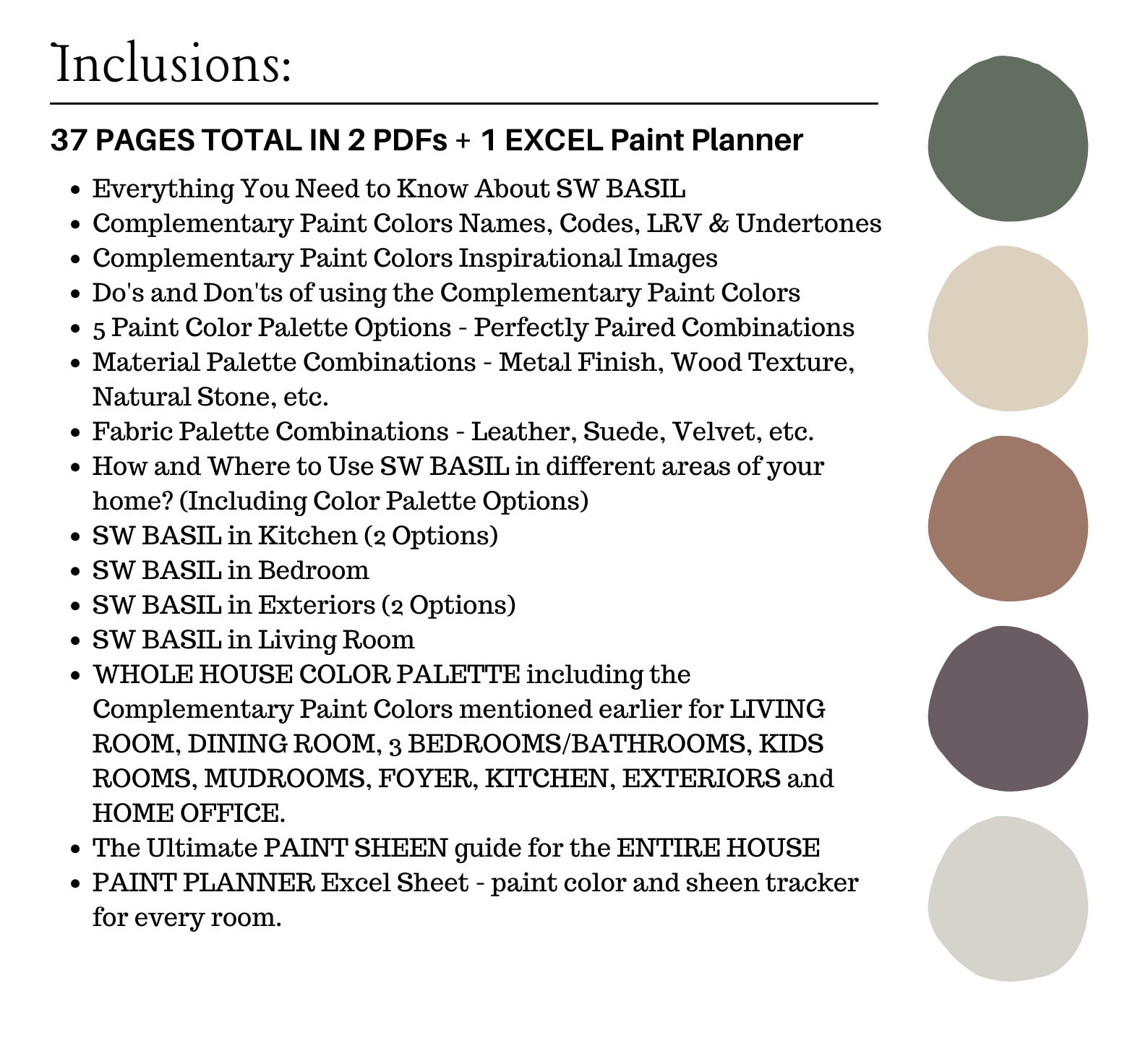 BASIL Sherwin Williams Paint, Sherwin Williams GREEN Wall Paint, Whole ...