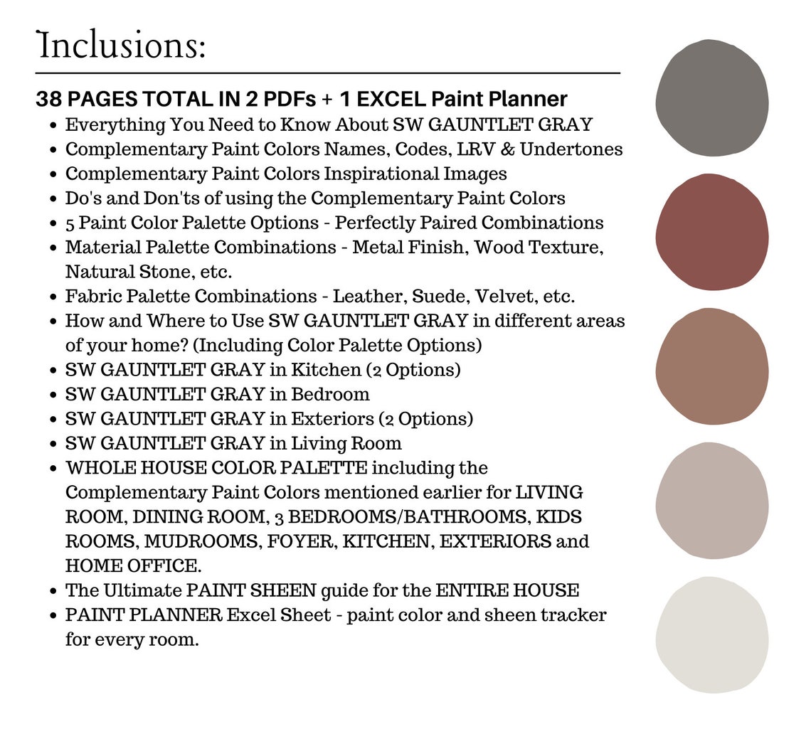 GAUNTLET GRAY Sherwin Williams Color Palette, SW Gauntlet Gray Exterior ...