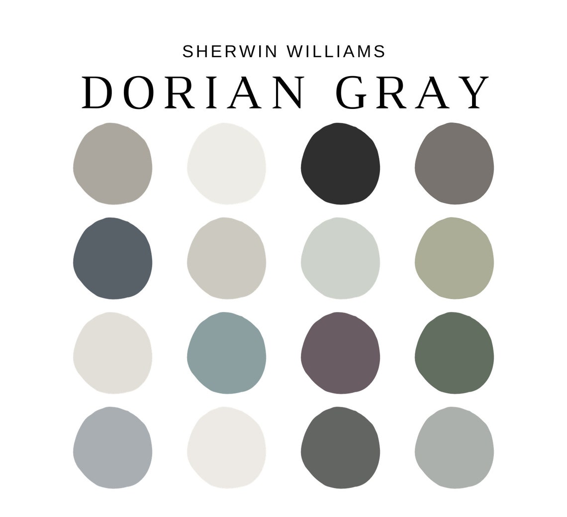 Sherwin Williams DORIAN GRAY Coordinating Colors for the WHOLE House ...