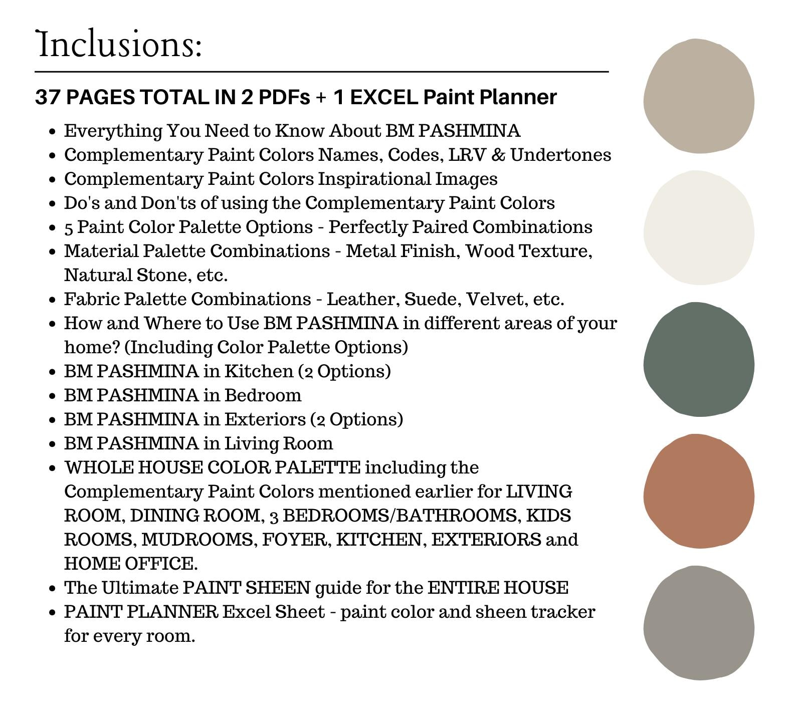 Benjamin Moore PASHMINA Color Palette, Benjamin Moore Neutral Color ...