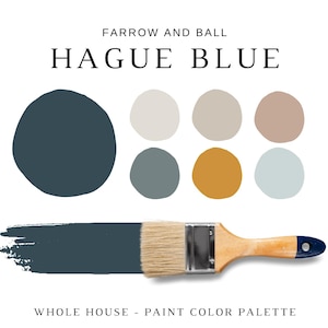 Farrow and Ball HAGUE BLUE Color Palettes, Hague Blue Kitchen ...