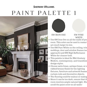 Iron Ore Color Palette Sherwin Williams Iron Ore - Etsy UK