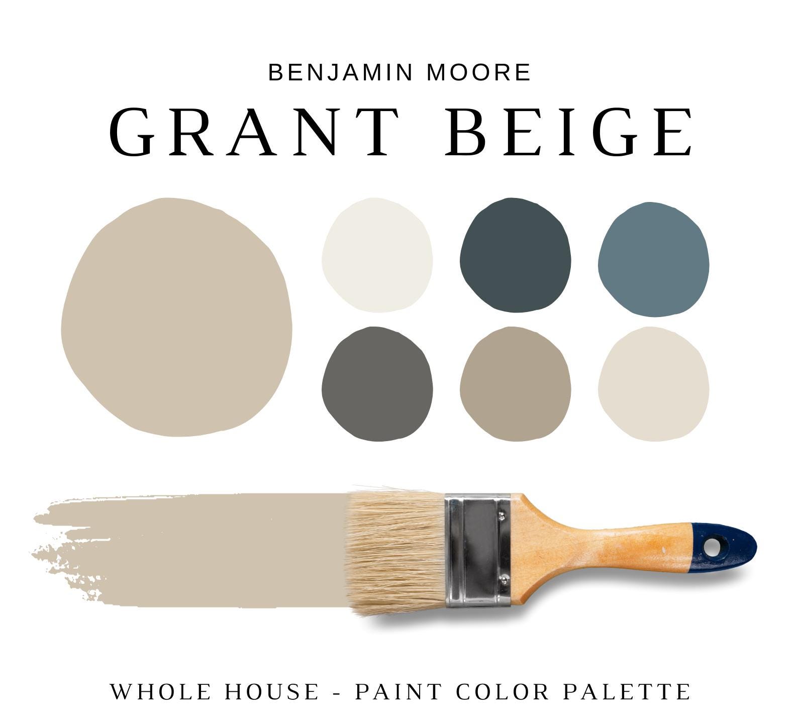 Benjamin Moore GRANT BEIGE Color Palette, Benjamin Moore BEIGE Paint ...