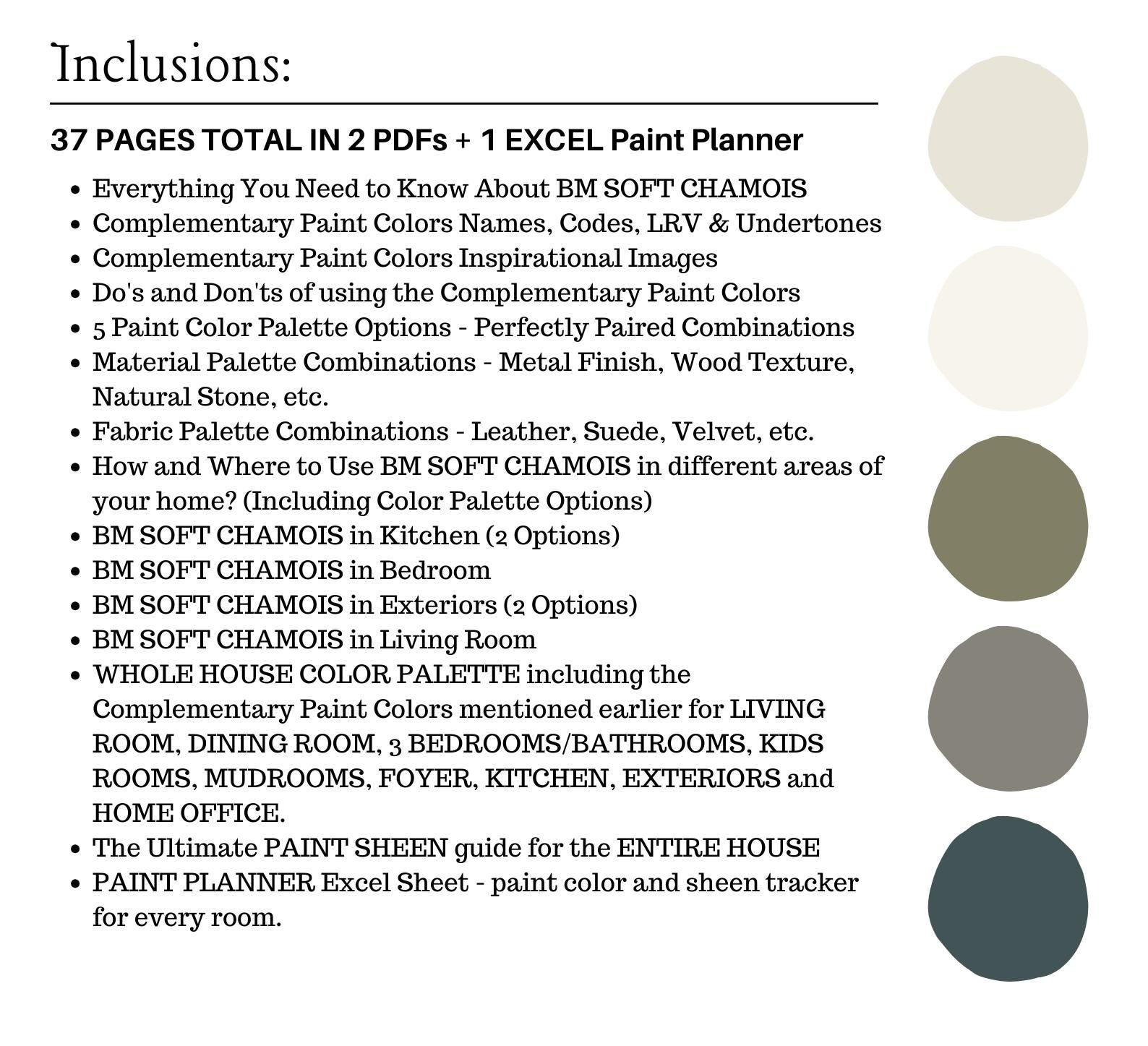 Benjamin Moore SOFT CHAMOIS Color Palette, Modern Color Scheme, Soft ...