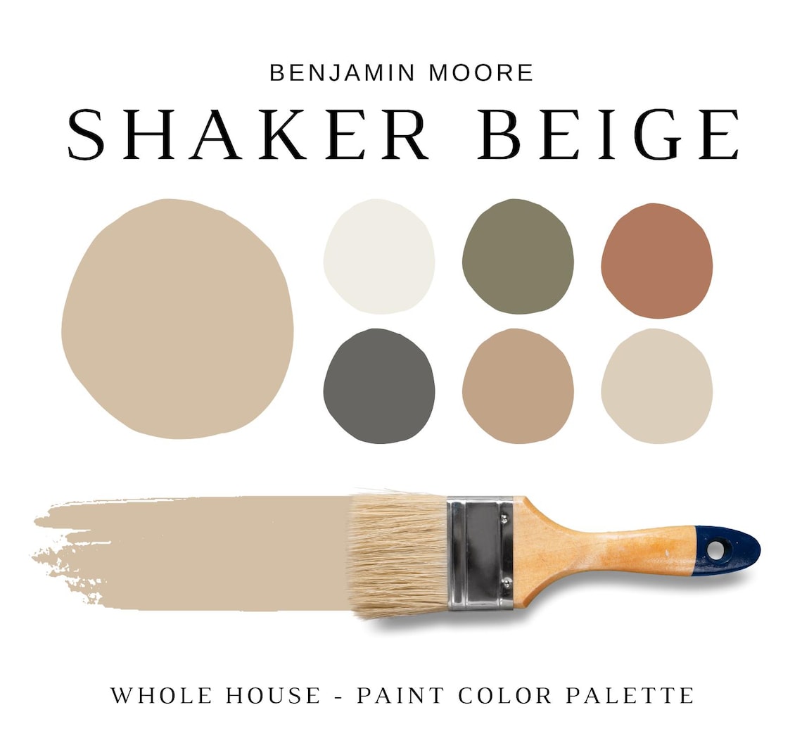 Benjamin Moore SHAKER BEIGE Color Palette, Benjamin Moore BEIGE Paint ...