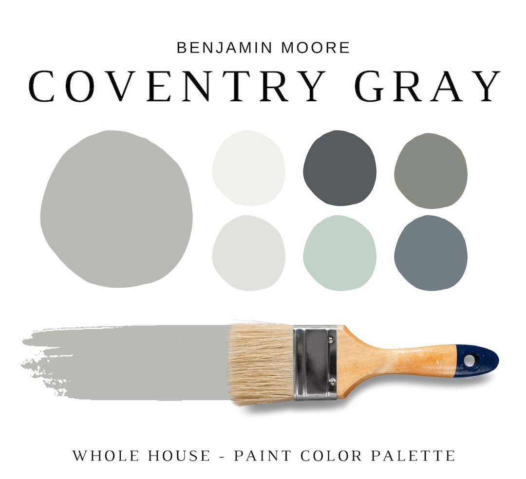 Benjamin Moore COVENTRY GRAY Color Palette, Coventry Gray Paint Palette ...