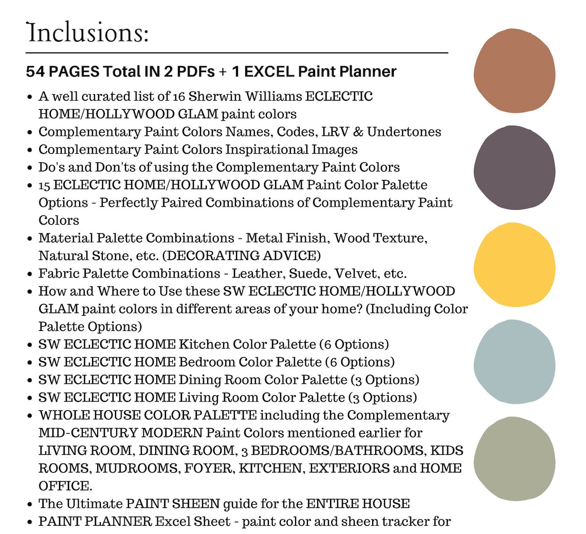 Sherwin Williams ECLECTIC Color Palette, Eclectic Home Paint Colors ...