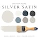 SILVER SATIN Benjamin Moore Color Palette, Gray Paint for Walls, Silver ...